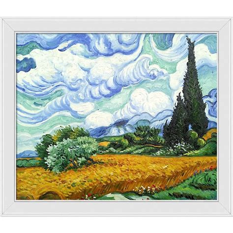 Van Gogh Wheatfield With Cypresses