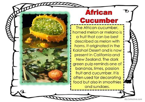 Exotic Fruits Around The World Gener English Esl Powerpoints