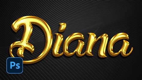 Tutorial Photoshop Efecto Texto Oro Youtube