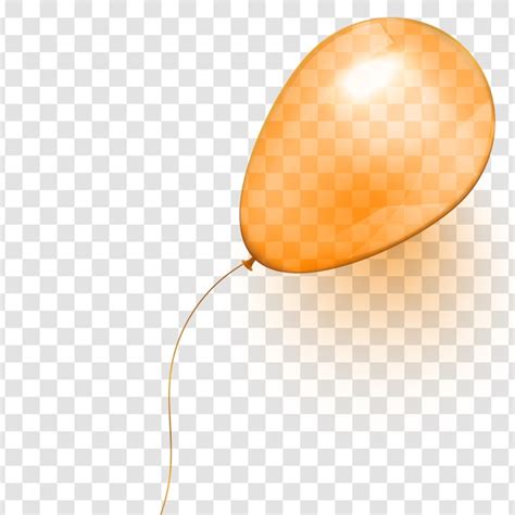 Premium Vector Realistic Transparent Gold Balloon