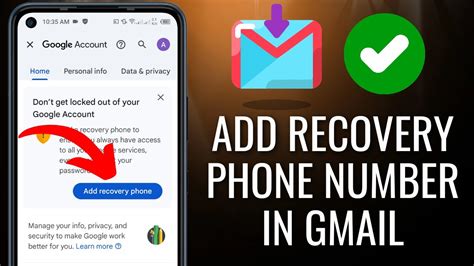 How To Add Recovery Phone Number In Gmail Add Recovery Phone Number