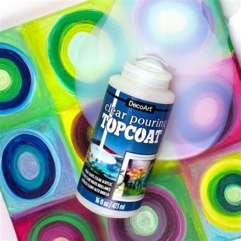 DecoArt Clear Pouring Topcoat Michaels High Gloss Bubbles Clear