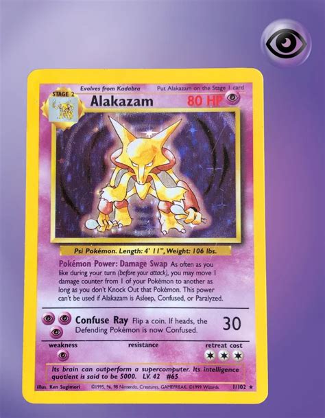 Alakazam Base Set 1 102 TCG Coleccionistas