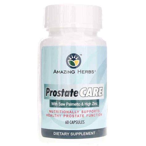 Prostate Care With Saw Palmetto Amazing Herbs
