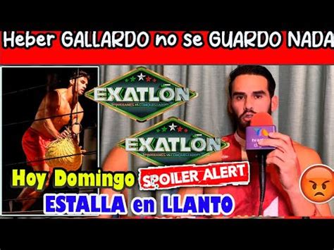 No Se GUARDO Nada Esto Dijo Heber GALLEGOS Tras Ser ELIMINADO De