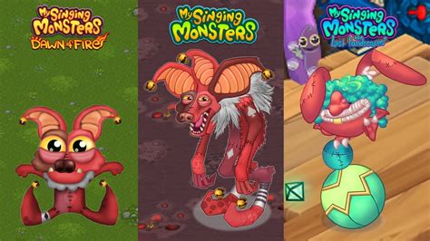 All Dawn Of Fire Vs My Singing Monsters Vs The Lost Landscapes Redesign