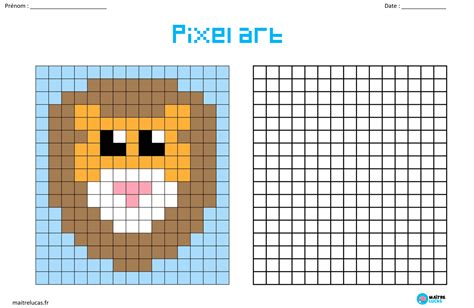 Pixel Art 45 Dessins Pour CP CE1 CE2 CM1 CM2 Maître Lucas