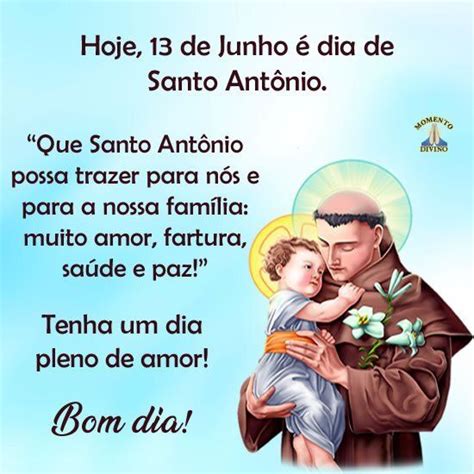 Dia de Santo Antônio Dia de santo antônio Mensagem de santo antonio