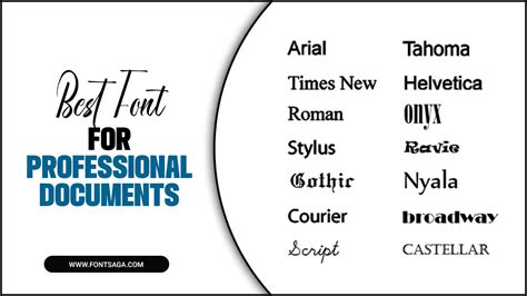 Best Font For Professional Documents Elevate Your Impact