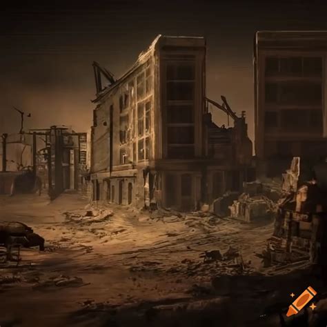 Detailed Maps Of Wasteland Inspired By Fallout On Craiyon