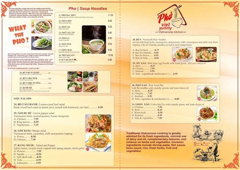 Menu At Viet Yummy Restaurant Gloucester