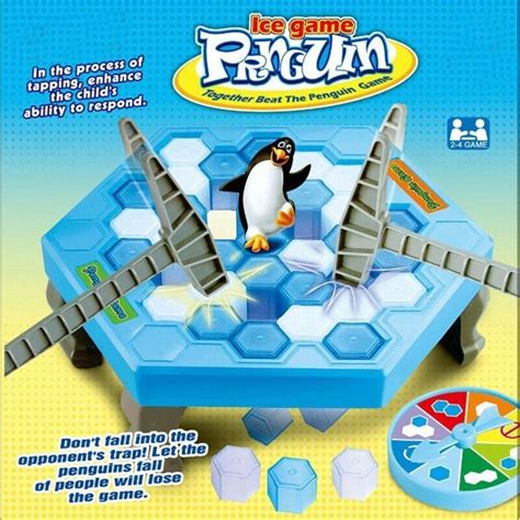JOGO DE MESA QUEBRA GELO DO PINGUIM INFANTIL MARTELINHO NUMA FRIA