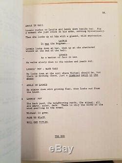 Halloween Original Film Script By John Carpenter Debra Hill 1978 Rare