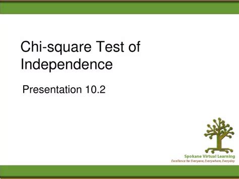 PPT Chi Square Test Of Independence PowerPoint Presentation Free