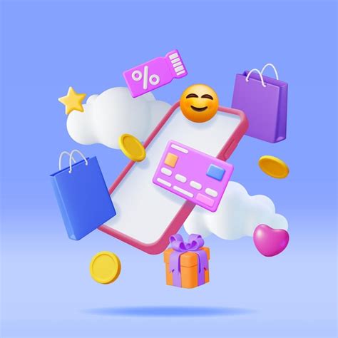 Premium Vector D Online Shopping Concept