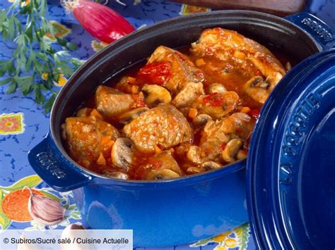 Veau marengo olives facile découvrez les recettes de Cuisine Actuelle