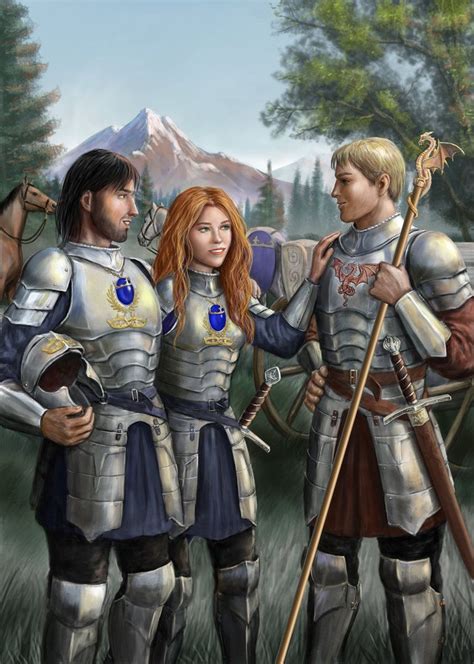 Trio In Armour By Dashinvaine Deviantart On DeviantArt New Fantasy