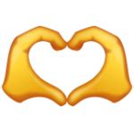 Heart Hands Emoji Meaning From Girl Guy Emojisprout
