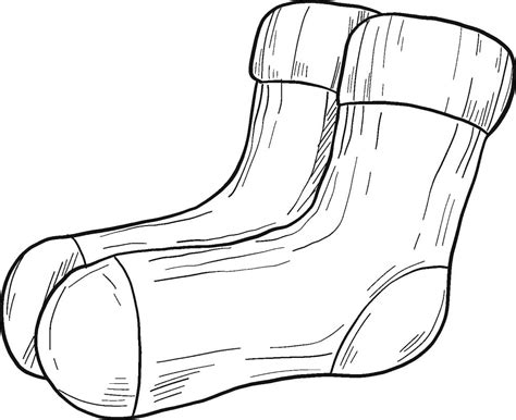 Dibujos De Calcetines 4 Para Colorear Para Colorear Pintar E Imprimir