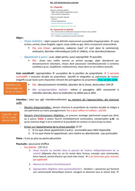 Infraction droit pénal spécial Droit pénal spécial I infractions