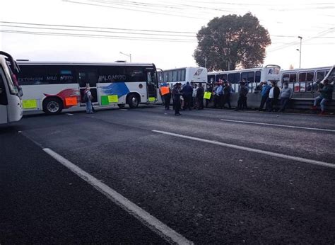 Autopista México Pachuca Caos en por bloqueo de transportistas