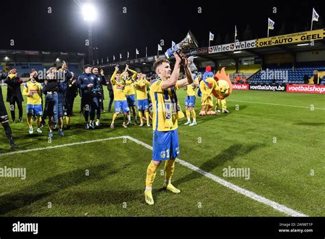 Westerlo Belgium 26th Dec 2023 Westerlo S Griffin Yow Celebrates