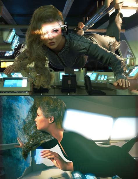 Z 零重力姿势巨型套装适用于 Genesis 9 和 8 女性 Z In Zero Gravity Pose Mega Set for