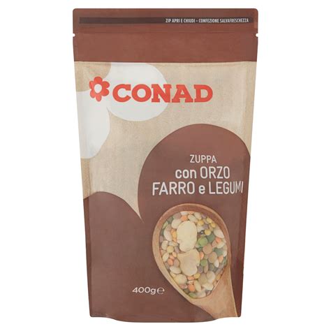 Zuppa Con Orzo Farro E Legumi 400 G Conad Online Conad