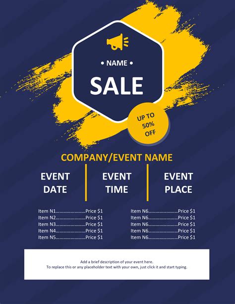 Free Poster And Flyer Templates Clean Simple And Minimalist