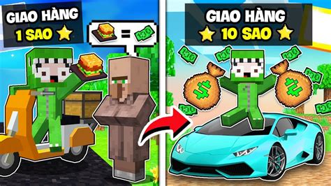 KHANGG BEDWARS 24H THỬ THÁCH GIAO HÀNG 1 SAO VS 10 SAO TRONG MINECRAFT