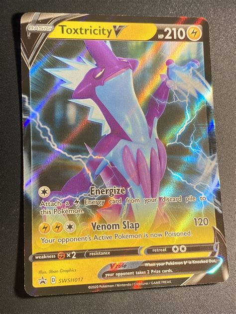Mavin Toxtricity V SWSH017 Black Star Promo Sword And Shield Pokemon Card