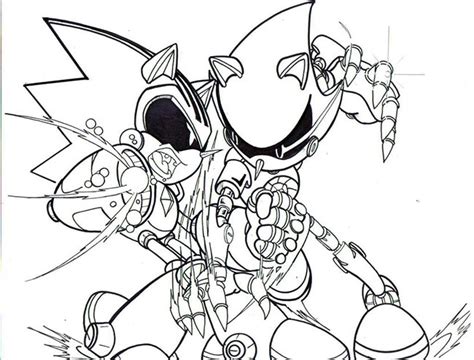 25 Desenhos Do Metal Sonic Para Imprimir E Colorir E Pintar