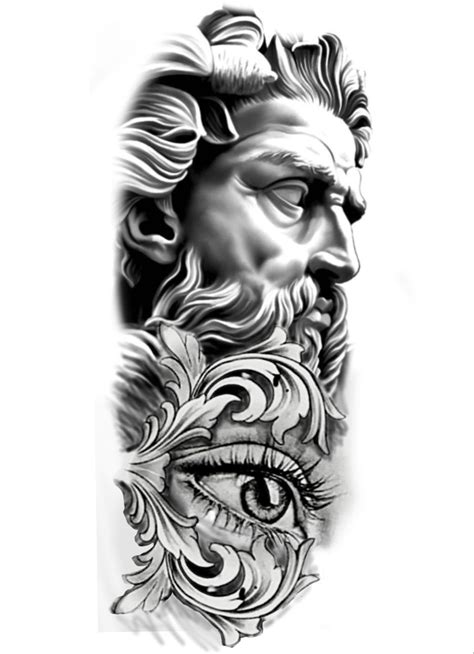 A Black And White Drawing Of A Man S Face