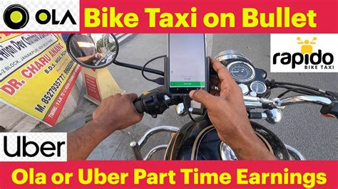 Ola Or Uber Part Time Earnings OLA Bike Taxi On Bullet Wala Rider