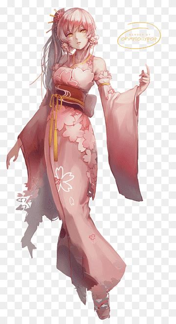 Geisha Anime Character Yukata Mages Japanese Clothing Kimono Fictional Character Woman Png