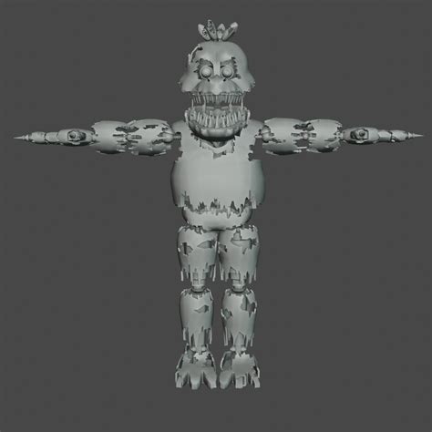 3D File FIVE NIGHTS AT FREDDY S Nightmare Chica FILES FOR COSPLAY OR