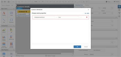 parameter custom properties asp core report viewer