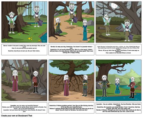 Midsummer Nights Dream Storyboard Storyboard By D74ab505