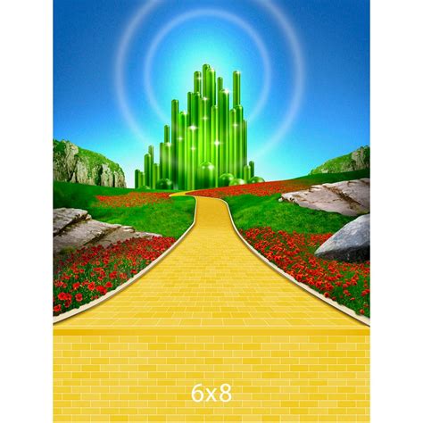Emerald City Backdrop Oz Decor Photo Booth Birthday Party Etsy