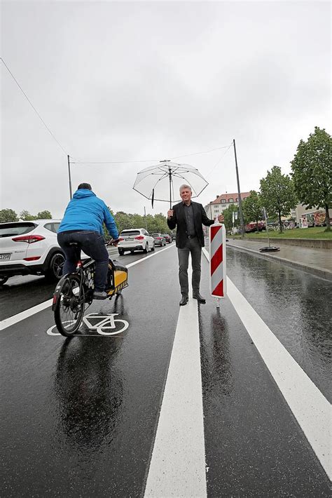 Gabelsbergerstraße Letzter Pop up Radweg markiert Abendzeitung München