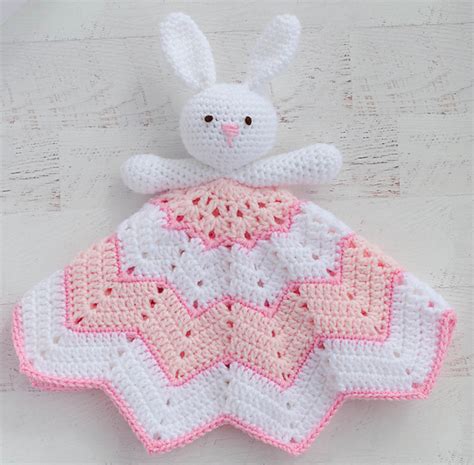 Ravelry Bunny Lovey Blanket Pattern By Crochet Knit Too