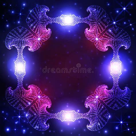 Quadro Decorativo De Stardust No Fundo Azul Do Inclinação Estrelas