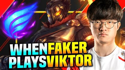 WHEN FAKER PLAYS VIKTOR MID SKT T1 Faker Plays Viktor Vs Diana Mid
