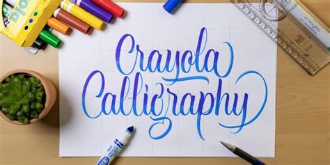 How To Do Calligraphy With Crayola Markers Lettering Daily