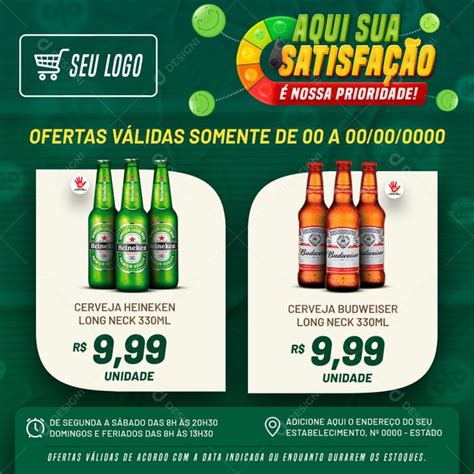 Aqui Sua Satisfação É Nossa Prioridade Social Media PSD Editável