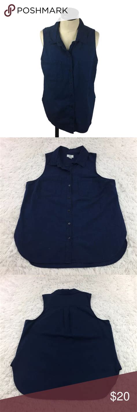 Womens Sleeveless Chambray Shirt CogBlog