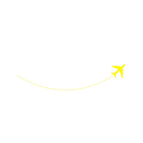 Dashed Line Airplane Route 9410673 PNG
