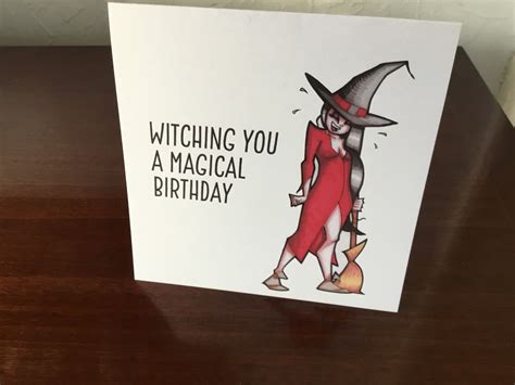Wishing You A Magical Birthday Card For A Witch Pagan Etsy