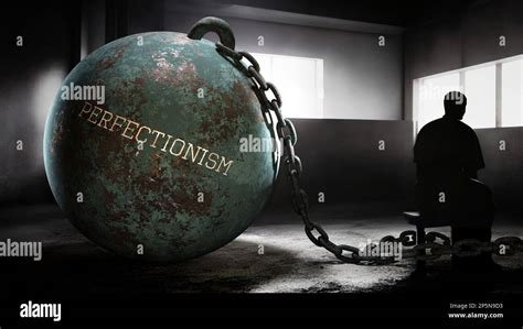 Perfectionnisme et âme humaine intime silencieuse et seule souffrant