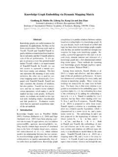 Knowledge Graph Embedding Via Dynamic Mapping Matrix Knowledge Graph